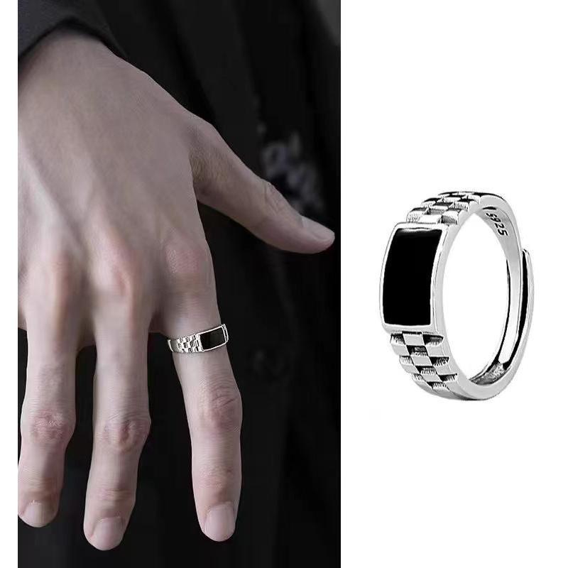 Cincin Papan dam, Gaya Retro, Fesyen, Reka Bentuk Mudah, Untuk Lelaki ...