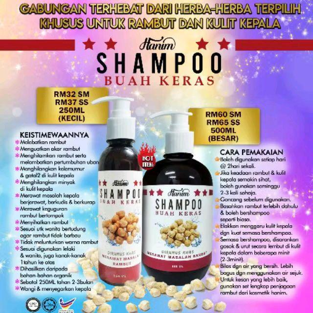 Shampoo Syampoo Pelebat Rambut Buah Keras Organic By Hanim - TikTok ...