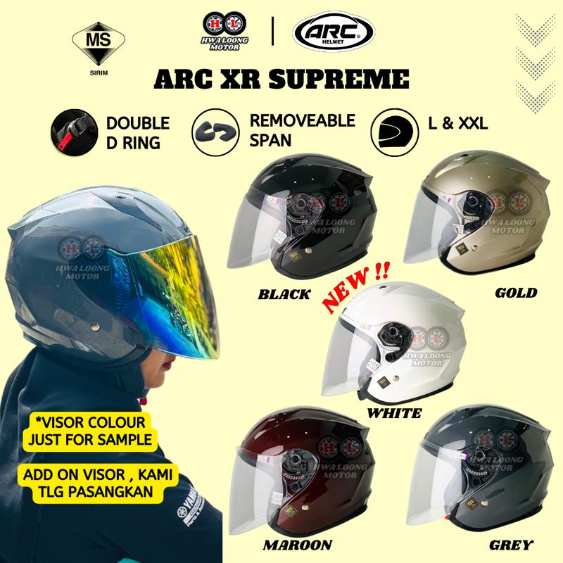 ARC XR SUPREME COLOUR OPEN FACE HELMET ARC ORIGINAL ( HELMET ARC XR ...