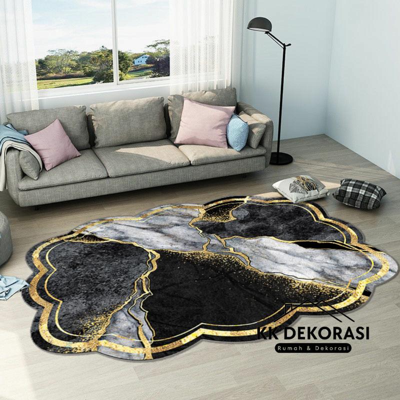 Karpet Estetik Abstrak Marmer 100x150 - KK Dekorasi - Shop | Tokopedia