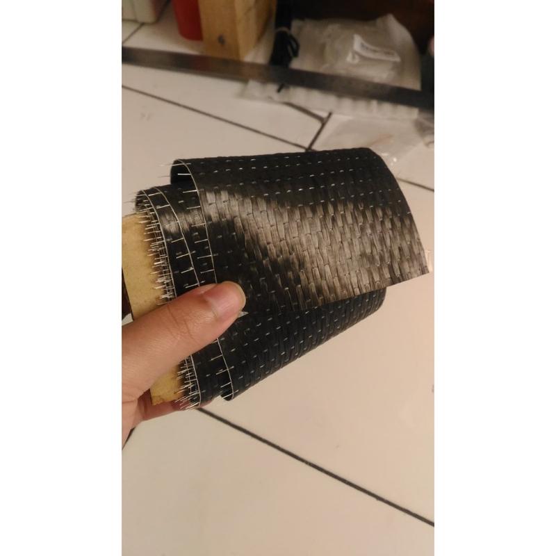 Carbon Fiber Cloth Serat Karbon Lembaran Lebar 10cm Panjang 100cm ...