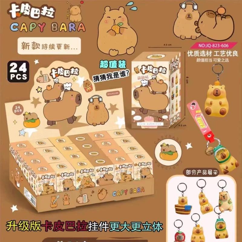 LABUBU CAPY BARA Blind Box Surprise Box Gantungan Kunci Mini - Shop ...