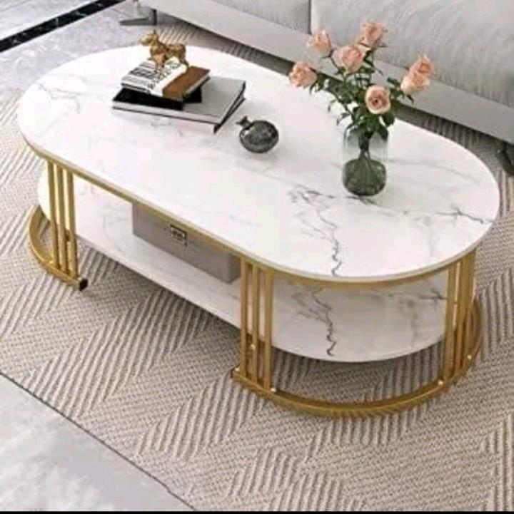 meja tamu oval minimalis modern - Shop | Tokopedia