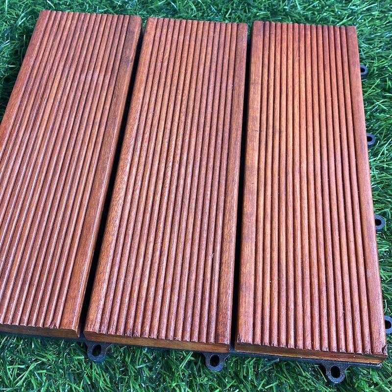 Decking Tile Kayu Bengkirai - lantai kayu bongkar pasang - Shop | Tokopedia