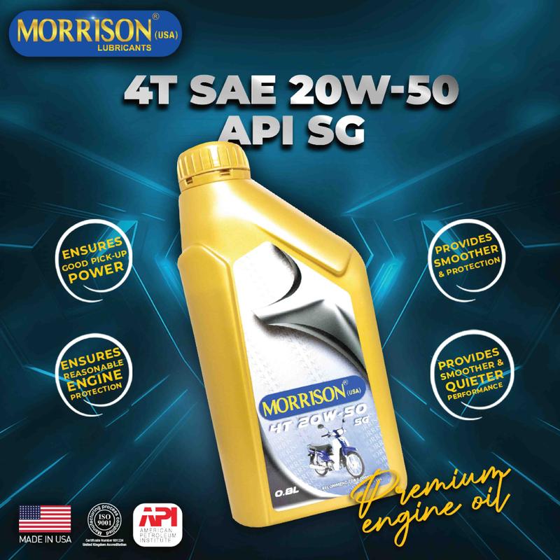 Morrison 4T SAE 20W-50 API SG Motorcycle Oil Oil Motorcycle - TikTok ...