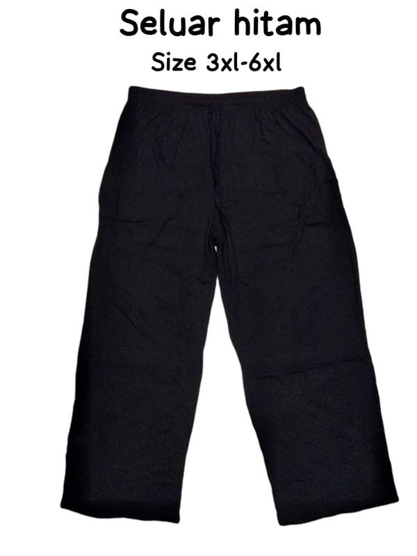 SELUAR BASAHAN DEWASA PLUS SIZE COLOUR HITAM SIZE DARI M-6XL - TikTok ...