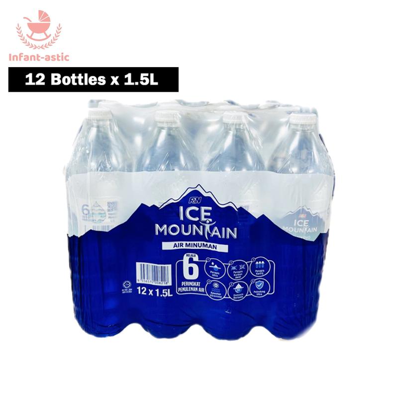 [Bundle Of 3] Ice Mountain Pure Drinking Water (1.5L x 12 Bottles ...