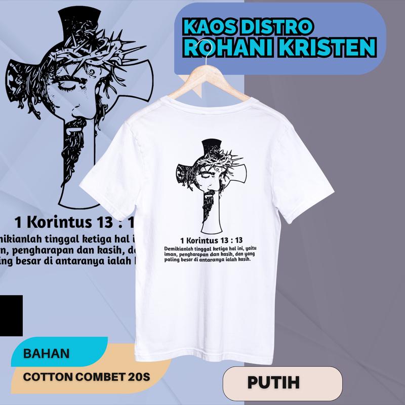 Kaos Pria Motif Kristen 1 Korintus 13 Ayat 13 Bahan Katun Crew - Shop ...