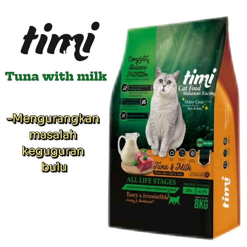 Timi cat food/makanan kucing Timi/ 8KG/ Tuna&Milk - TikTok Shop Malaysia