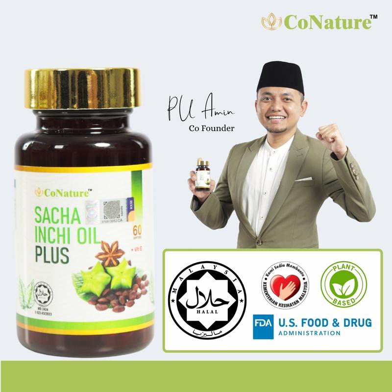 Conature Minyak Sacha Inchi Omega 369 Plus Vitamin E (60's/Botol ...