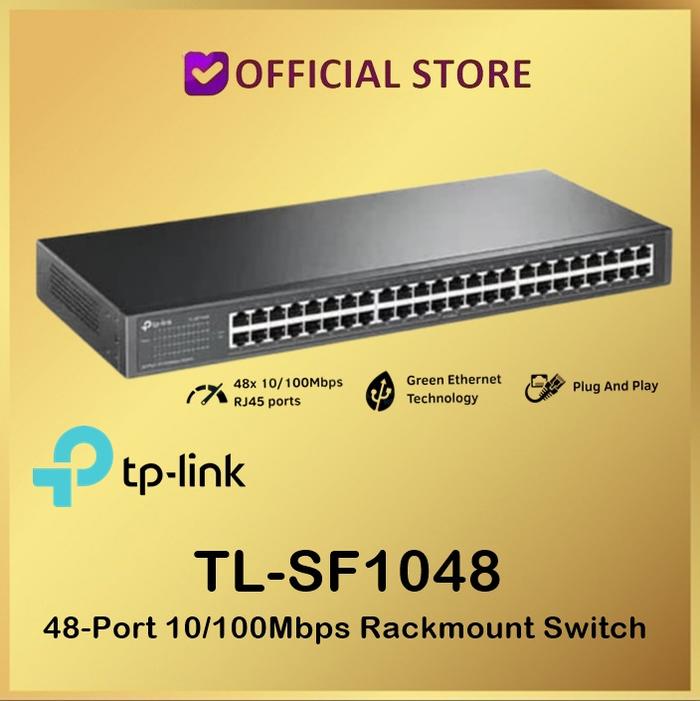 Promo TP-Link TL-SF1048 48-Port 10/100Mbps Rackmount Switch 48 Port SF ...
