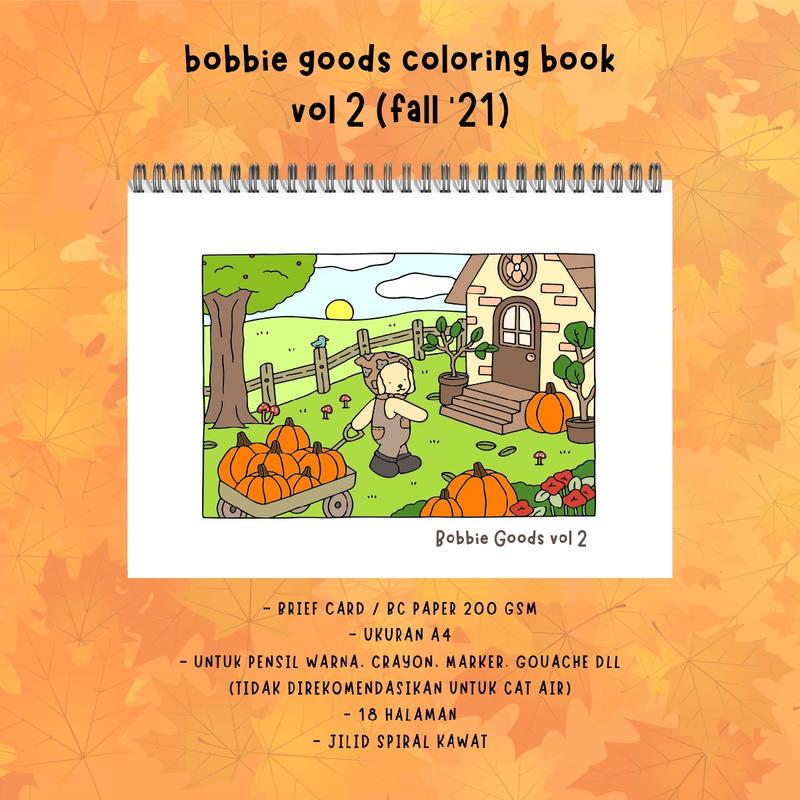 Bobbie Goods Coloring Book Vol 2 Fall 2021 18 halaman buku mewarnai ...