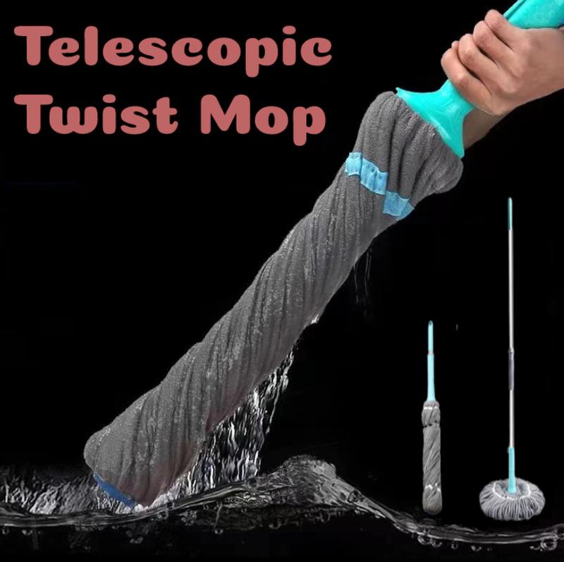 Telescopic Self Wringing Mop Twist Drying Mop Extendable Floor - TikTok ...