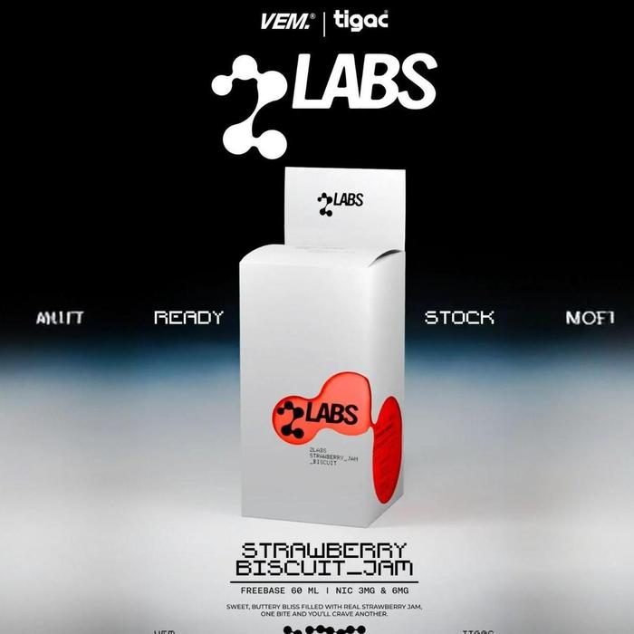 Jual [ FB60 ] 2Labs Strawberry Jam Biscuit 60ML by Tigac x Vem - Kota ...