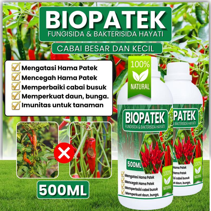 BIOPATEK 500ml 100ml Fungisida Hayati Obat Hama Penyakit Patek Pada ...