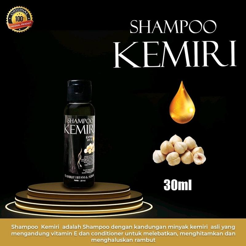 Shampoo Kemiri Hitam /Shampoo Pemanjang Rambut 30ml / Shampoo Pemanjang ...