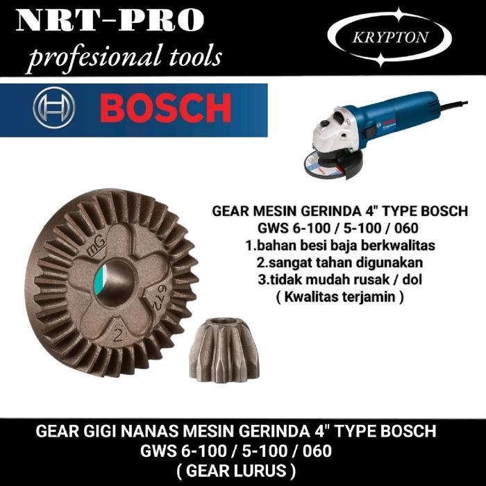 Jual NRT-PRO gear gigi nanas mesin gerinda 4" type GWS 6-100 / 5-100 / ...