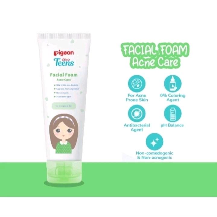 PIGEON TEENS FACIAL FOAM ACNE CARE FOR ACNE PRONE SKIN 40/100ml - Shop ...