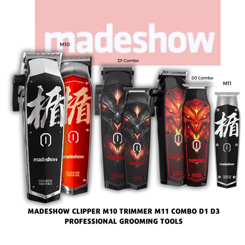 MADESHOW PROFESSIONAL HAIR CLIPPER M10 TRIMMER M11 BARBER COMBO ...