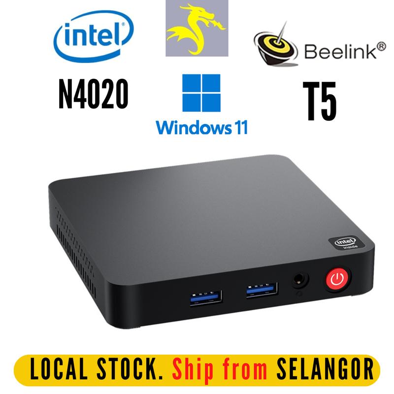 Beelink T5 T4 Pro Windows Mini PC 4GB RAM 64GB eMMc Intel N4020 ...