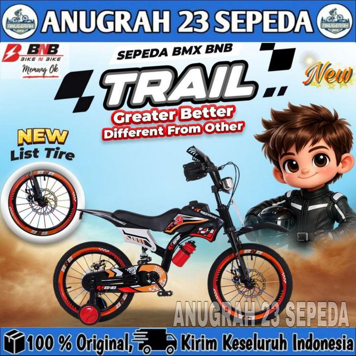 Jual Sepeda Anak Laki BMX BNB GP Ban Warna Jumbo 3.0 dan Ban Warna 2.50 ...