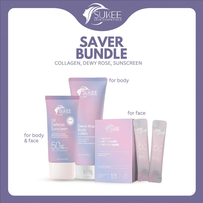 Sukee Skin Essentials Collagen Mask, Dewy Rose Lotion, and U - TikTok ...