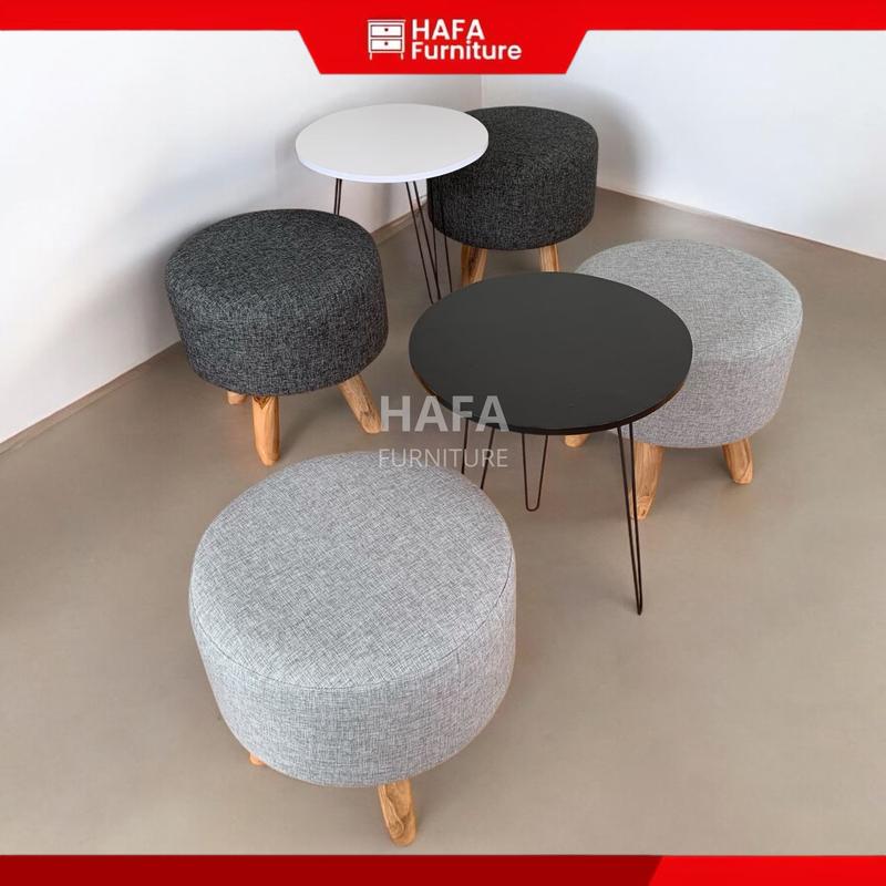 Stool Bulat Minimalis dengan 2 Kursi dan 1 Meja untuk Ruang Tamu - Shop ...