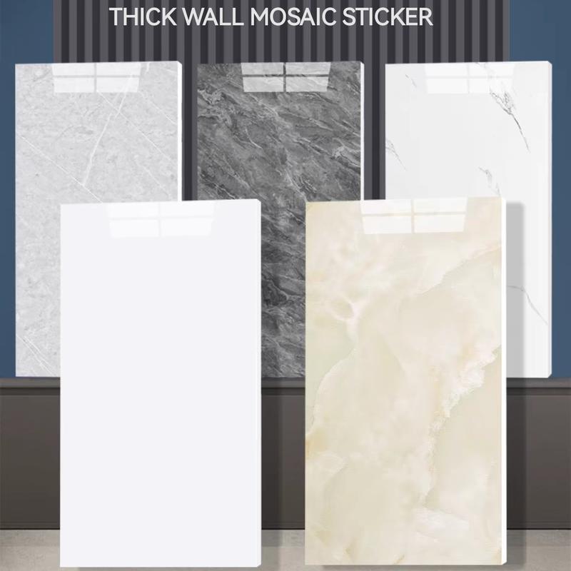 30x60cm Kitchen Wall Sticker Marble Tile Paper Bathroom Wallpaper ...
