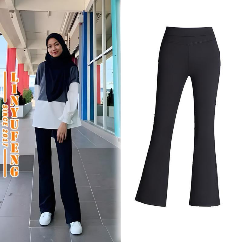 Celana Seluar Nurse Bootcut Slack Panjang Hitam Perempuan Wanita ...