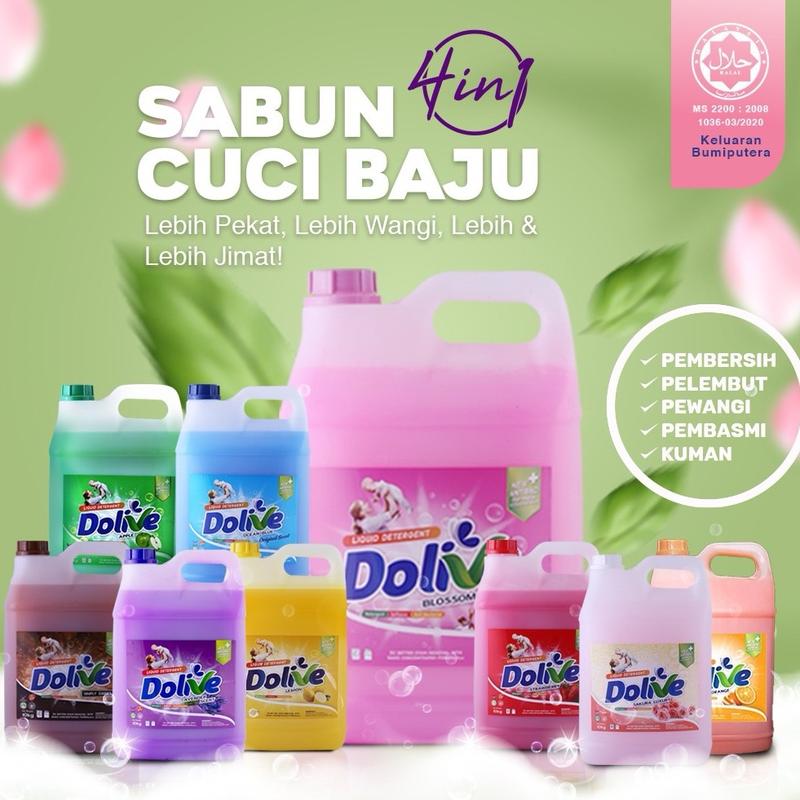 SABUN DOLIVE 10KG LAUNDRY DETERGENT DOLIVE DETERGENT LIQUID SABUN ...