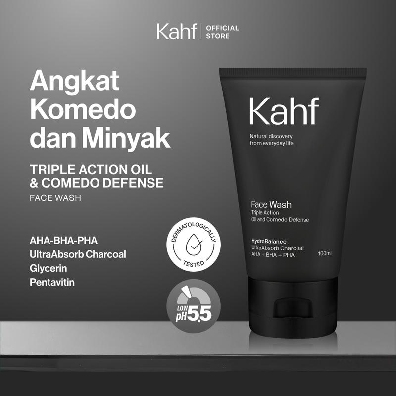 Kahf Face Wash Triple Action Oil and Comedo Defense 100 ml - - Shop ...