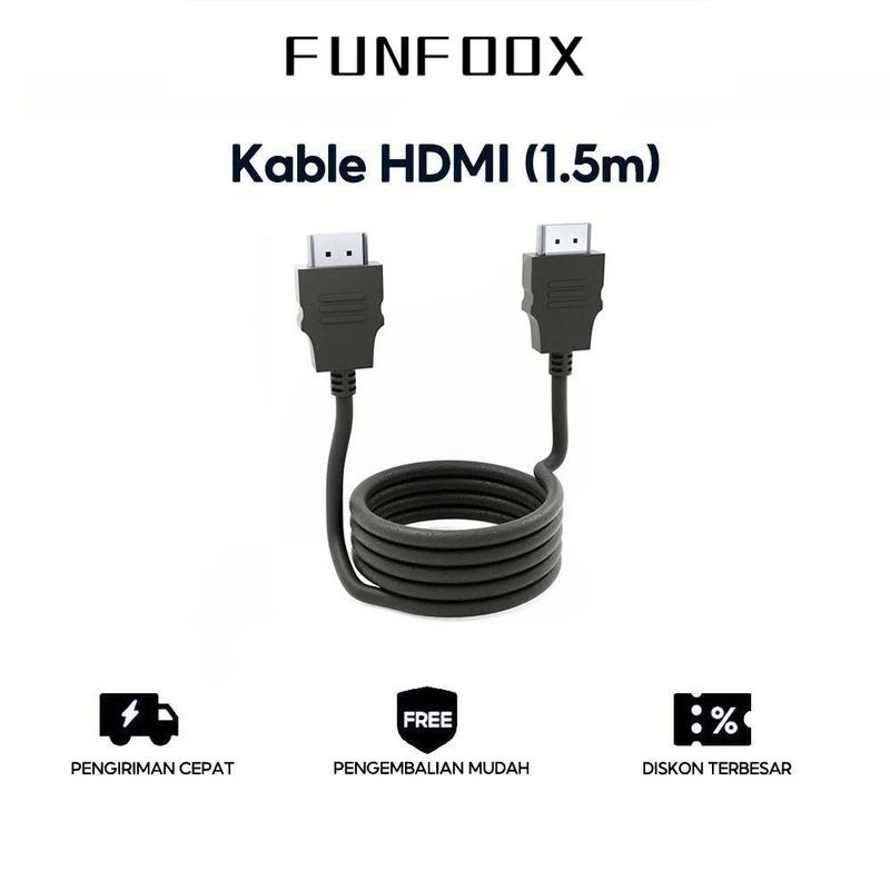 FUNFOOX Kabel HDMI 1.5M Set Top Box HDMI HD, Kabel Proyektor - Shop ...