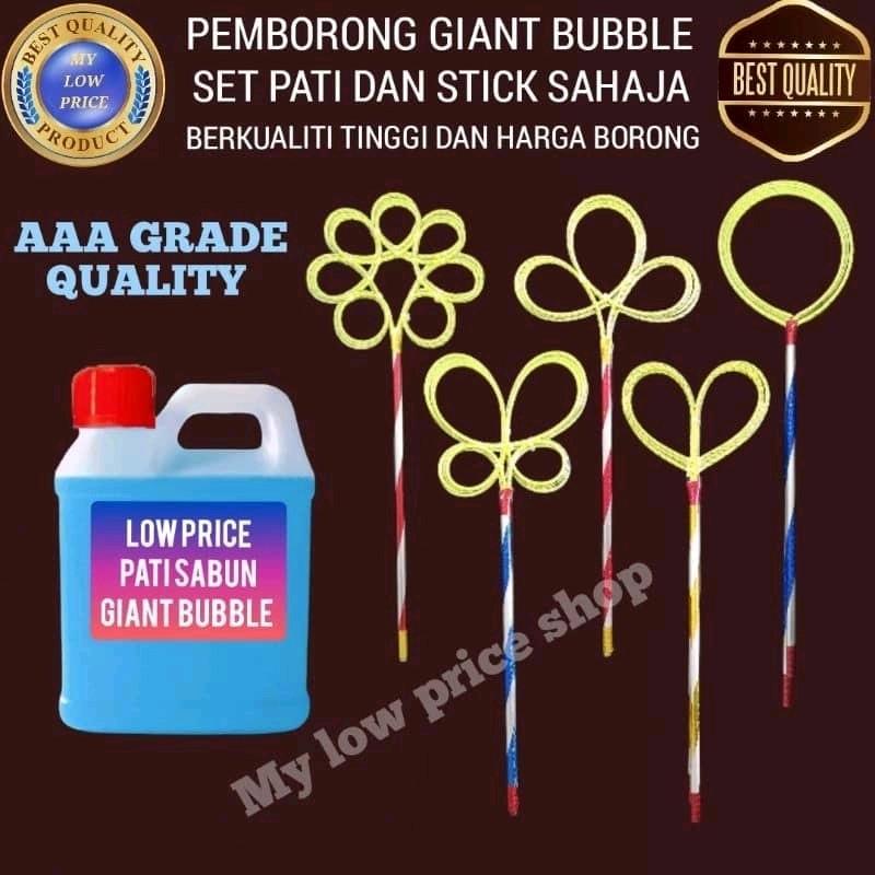 Set Pati 2 Liter Dan Stick / Stick Sahaja Giant Bubble - TikTok Shop ...