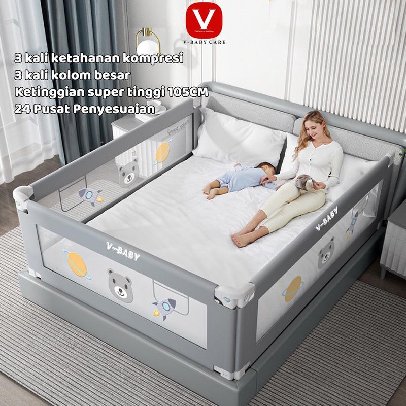 V-BABY CARE Baby Bedrail Baby Bed Rail Safety Guard Bedguard - Shop ...
