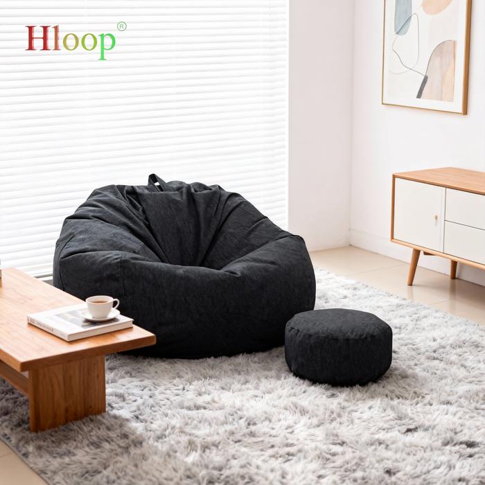 Promo HLOOP LIVE RoundComfy 2IN1 Bean Bag Pumpkin - Sofa Malas - Sofa ...