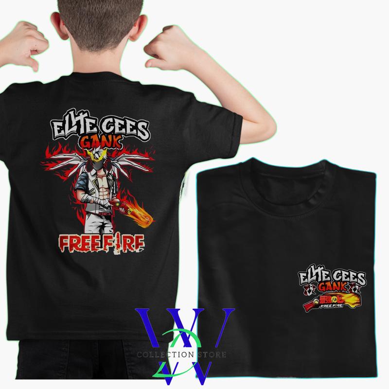 WDC Kaos anak freefire elite cees gank karakter sg opm - Shop | Tokopedia