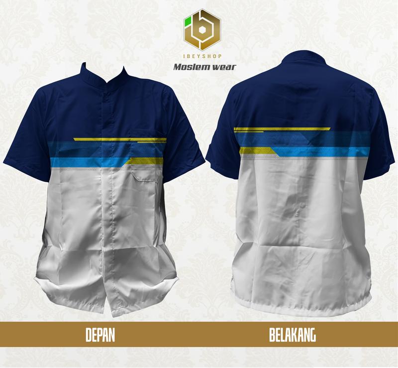 Baju Kemeja Muslim KOKO Dewasa Pria Fullprint Desain Sublime - Shop ...