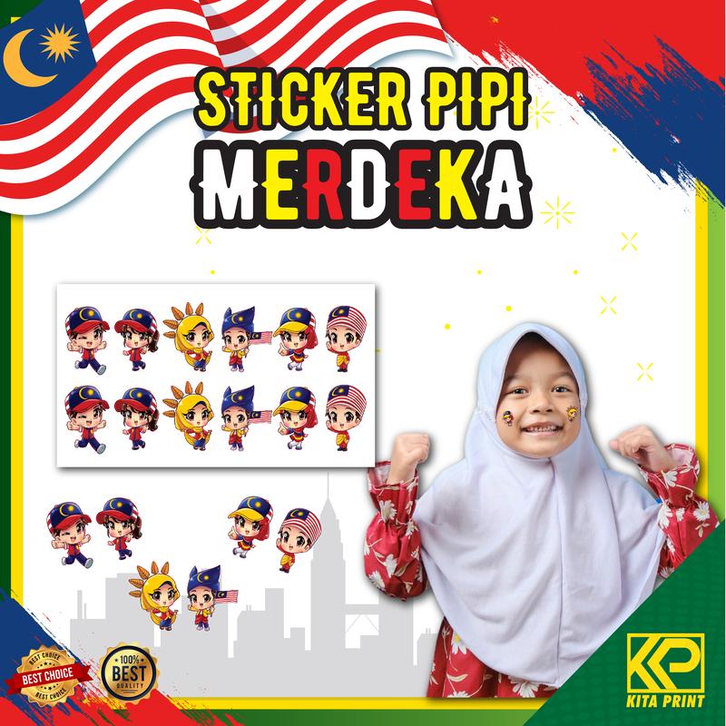 STICKER PIPI MERDEKA DESIGN 2024/ ACCESSORIES FOR KIDS/ STICKER ...