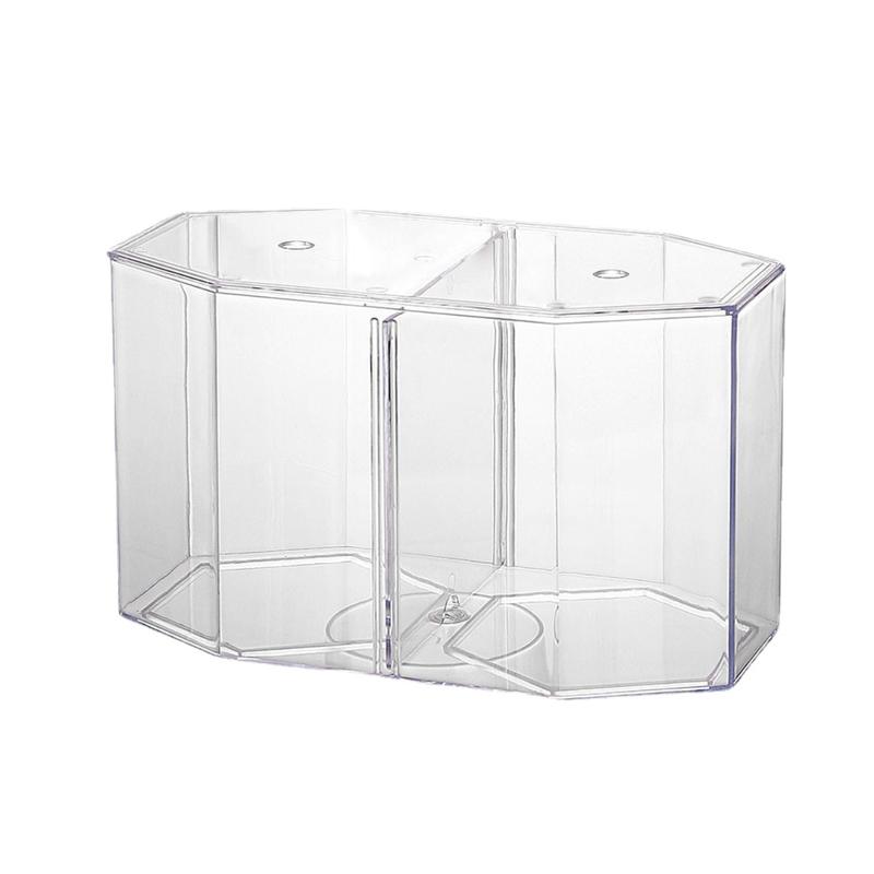 Top House House Plastic Small Betta Fish Tank Independent Double ...