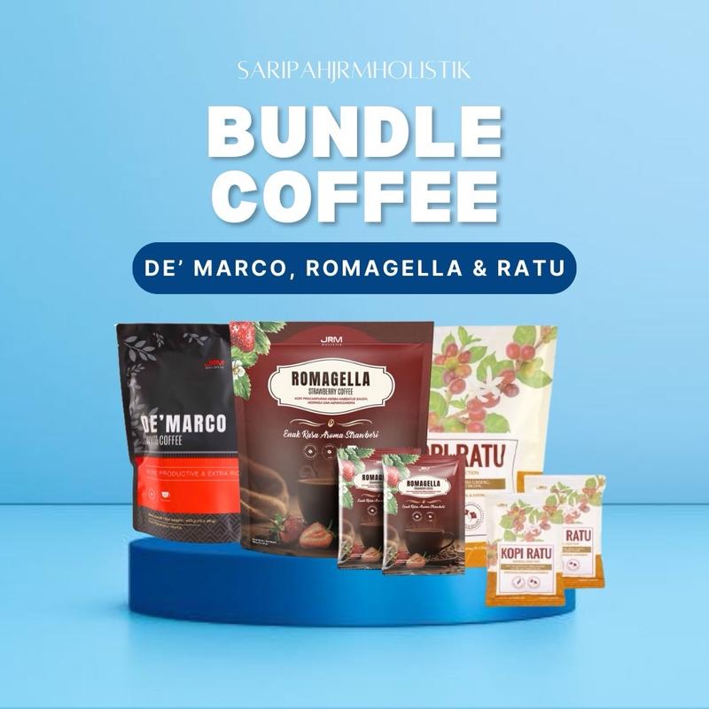 BUNDLE COFFEE JRM (Kopi Ratu + De Marco + Romagella) Pouch - TikTok ...