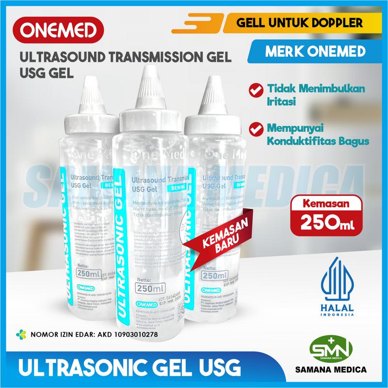 Ultrasonic Gel USG Gel 250ml Transparant ONEMED - Cairan Untuk ...