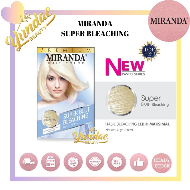 Miranda Hair Color Pastel Series Super Blue Bleaching 30ml - Shop ...