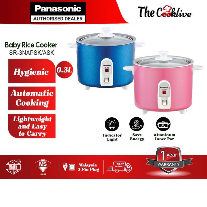 Panasonic 0.3L Baby Rice Cooker SR-3NA Periuk Nasi Mini with - TikTok ...