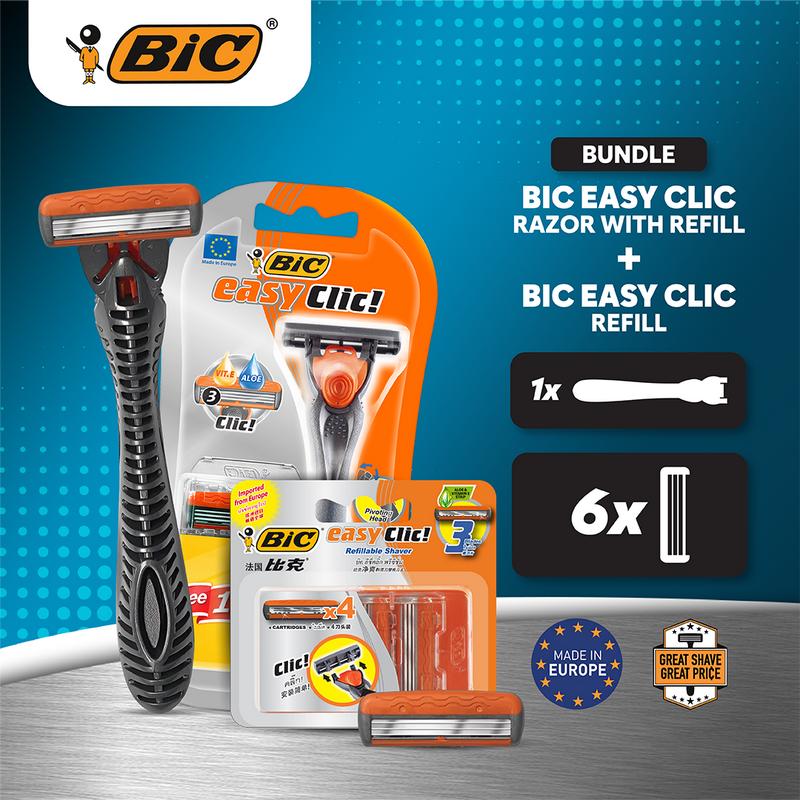 BIC Easy Clic! Men’s Razor & Refill Blades Set - TikTok Shop Philippines