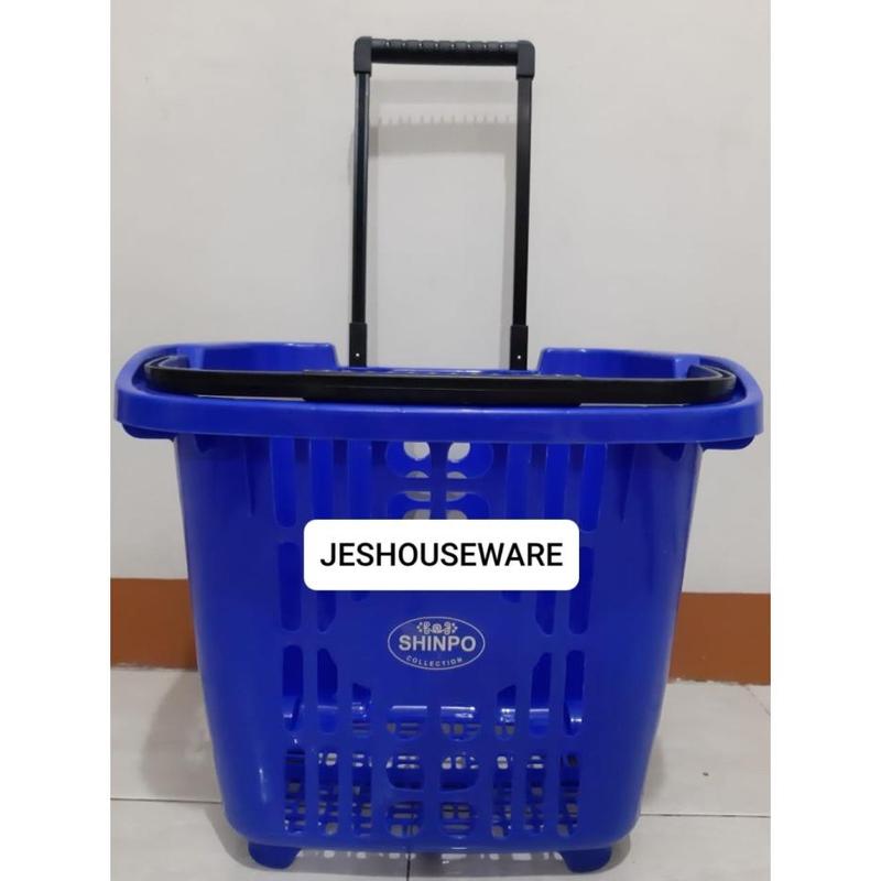 BISA CEK Terlaris (Grab/Gojek) Trolley Dorong Roda / Keranjang - Shop ...