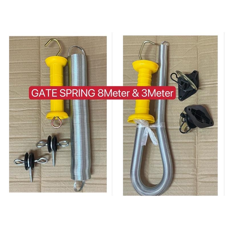 Spring Gate 3 Meter, 8 Meter & Gate Handle Set (Electric Fence/ Farm Fencing/ Pagar Elektrik ...