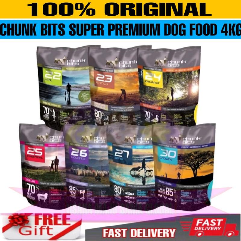 CHUNK BITS DOG FOOD 4KG ORI - TikTok Shop Malaysia