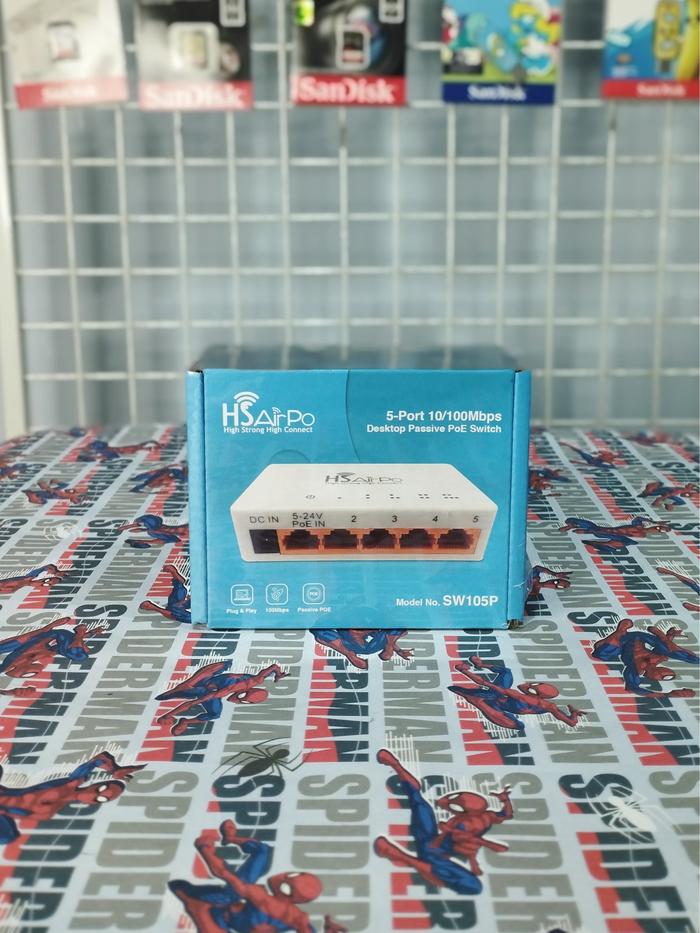 Jual HSAIRPO SW105P 5port 10 100Mbps ETHERNET SWITCH HS AIRPO - Jakarta ...