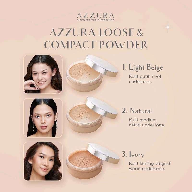AZZURA Loose Powder 30gr | Bedak Tabur Fresh Look Wajah Wanita - Shop ...