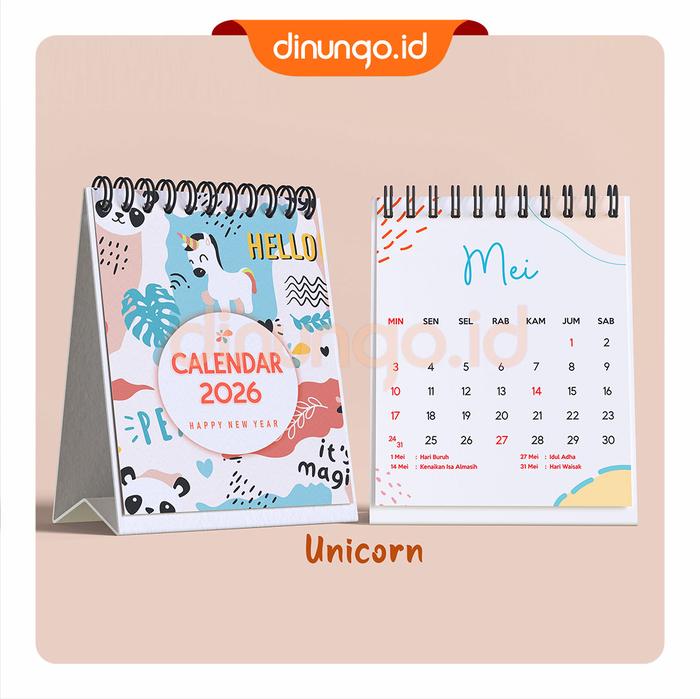 Promo KALENDER MEJA MINI 2026 / KALENDER 2026 MINI / SOUVENIR KALENDER ...